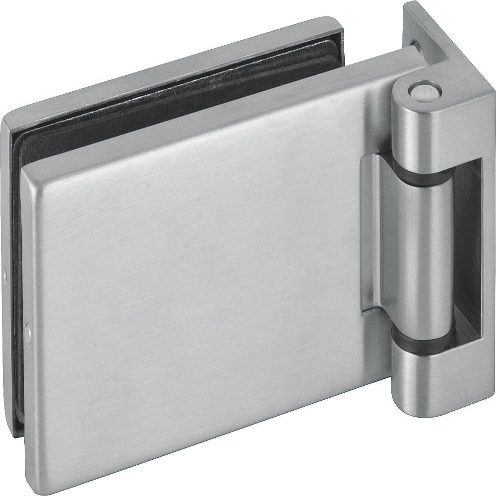 Glass Door Hinge (Wall/Frame) - Stainless – QIC Direct